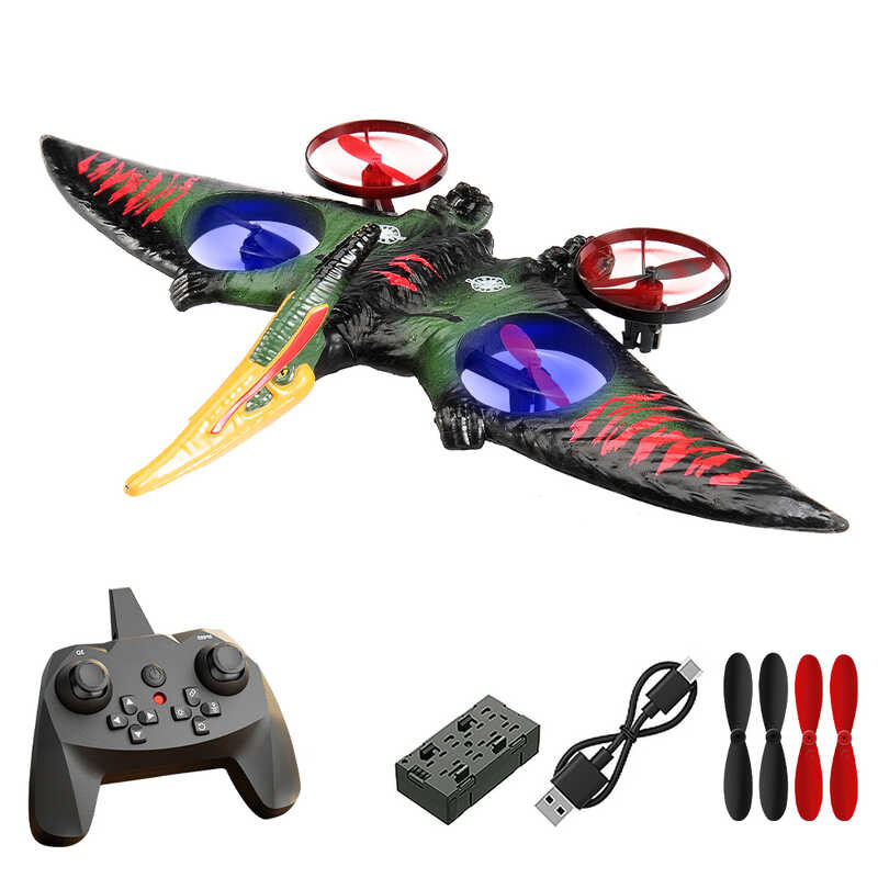 6-Axis Plane 2.4G Gyro Pterosaur Drone 360 Degree Mini RC Aircraft With ...