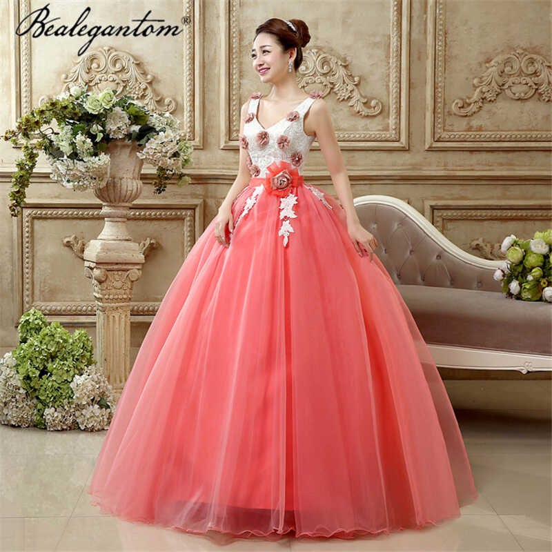 ZXH Bealegantom Tulle Princess Quinceanera Damit Ball Gown Wers Sweet ...