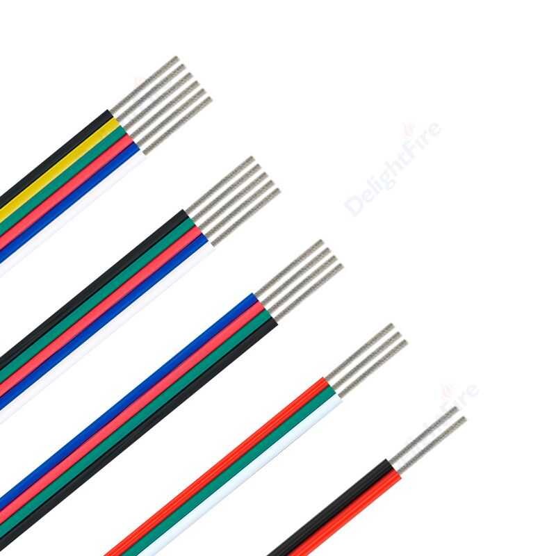 Pin 2/3/4/5/6 Electric Cable 22/20/18Awg Tinned Copper Wire Electrical ...