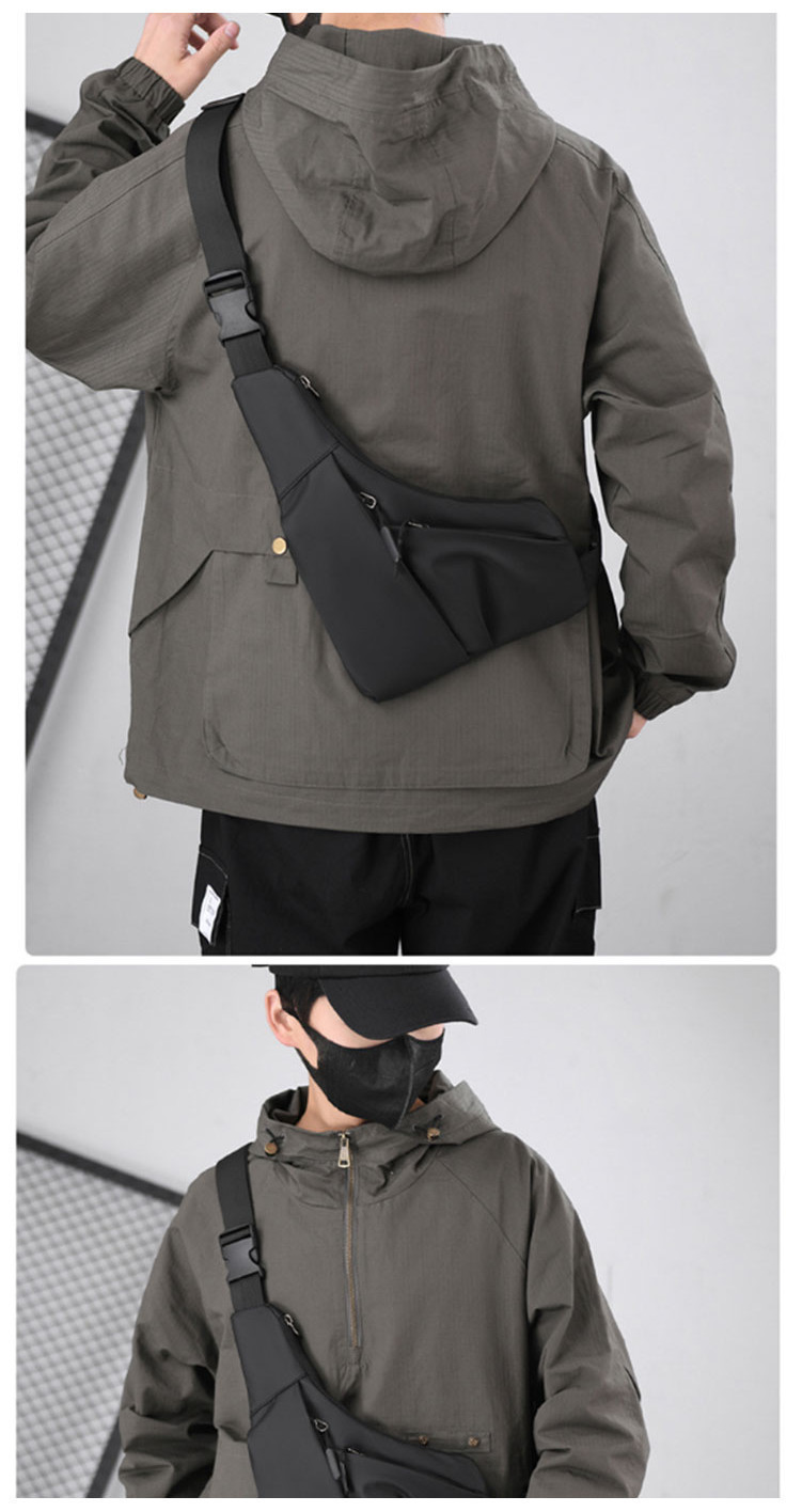 Men's Triangle Chest Bag with Anti-Theft Function and Close Fitting ...
