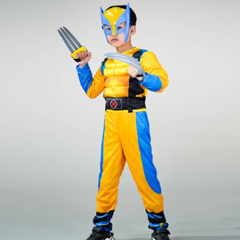 Unique And Cotton Leather Adult And Kids Wolverine Costume For Cosplay ...