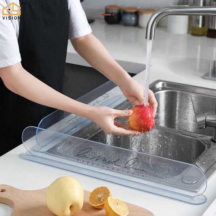 Vision Sink Splash Guard House Water Baffle Board Transparent Anti ...