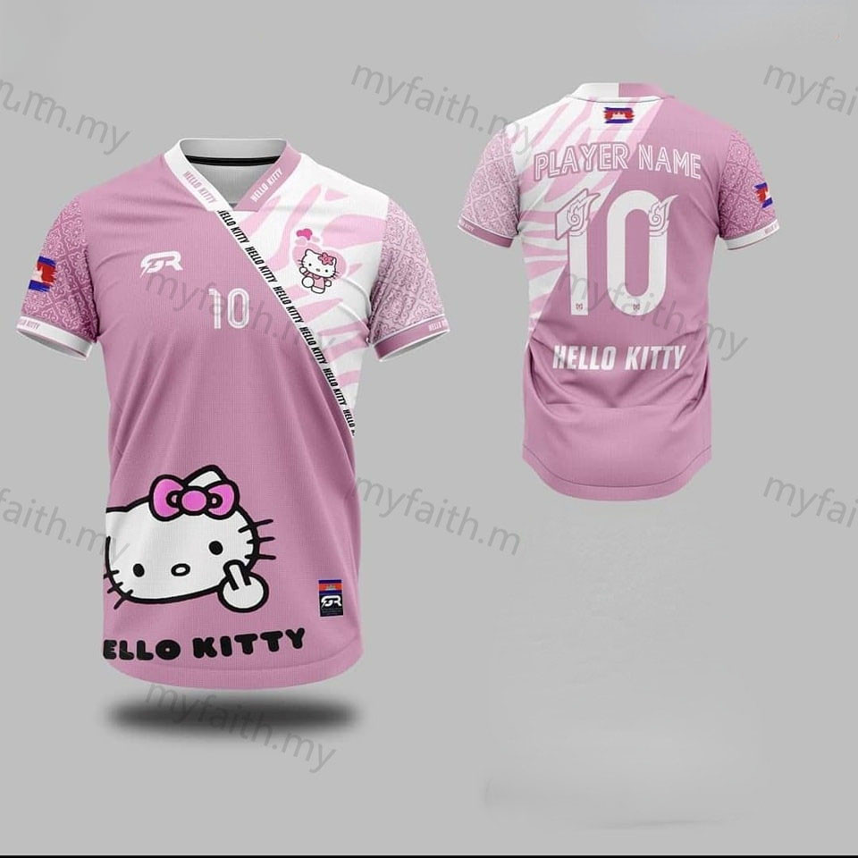 Fan uniform pink HELLO KITTY fully elevates anime, free customization ...