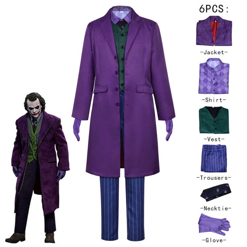 Tt Halloween Cosplay Costume Horror Party Batman Dark Knight Heath ...
