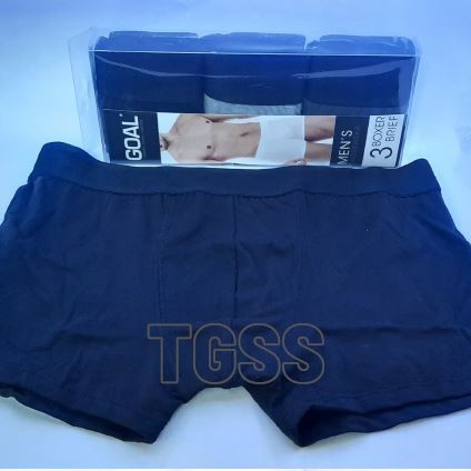 GOAL BY SORELLA 3pc boxer briefs cotton men's 3 in 1 boxer brief pack ...