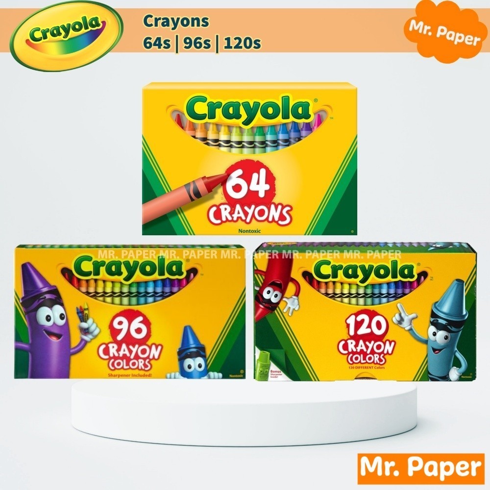 Crayola Crayons | 48 Colors 64 Colors 96 Colors 120 Colors | Mr. Paper ...