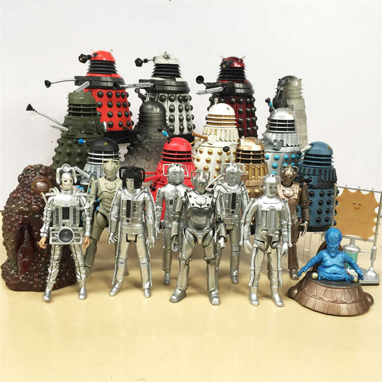 Who Merchandise Figurine Model Display Dalek Cyberman Robot 5-Inch ...