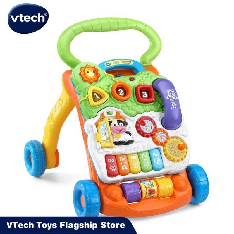 Vtech Sit To Stand Learning Boys Toys Baby Push Walker Toy For 1 Year ...