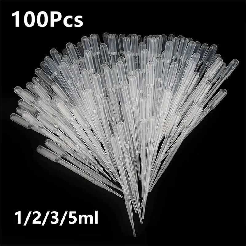 100Pcs/Lot Laboratory Pipette 1Ml 2Ml 3Ml 5Ml Plastic Disposable ...