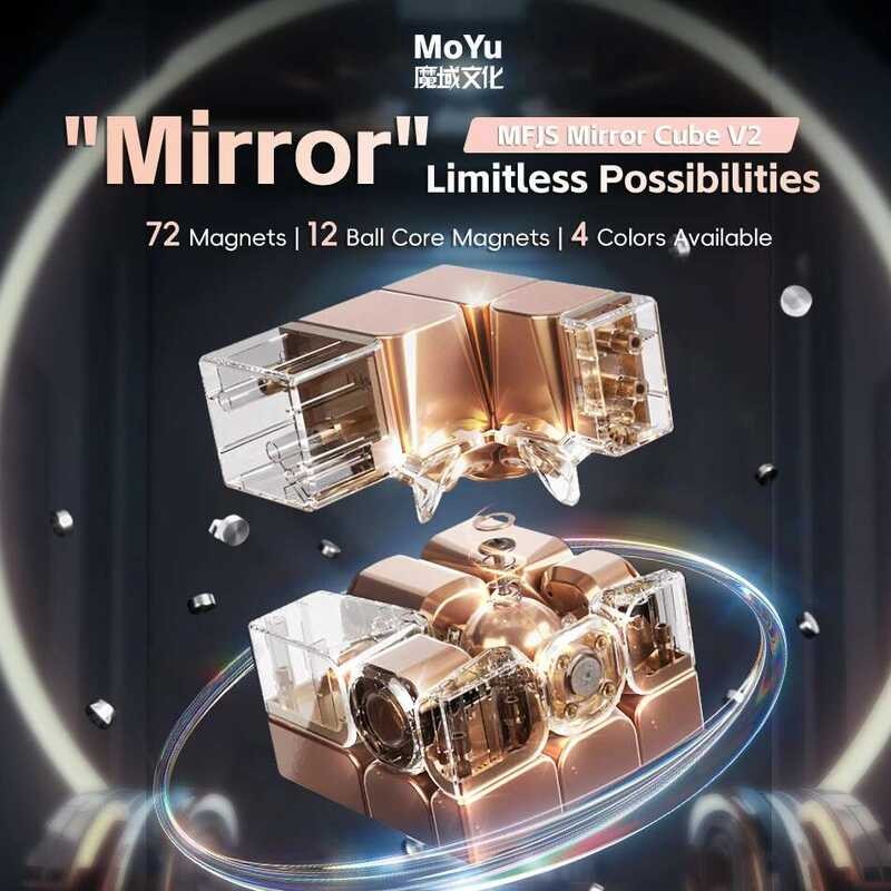 dycube] MFJS Mirror V2 Magnetic Magic Speed Cube Puzzle MOYU Mirror V2m ...