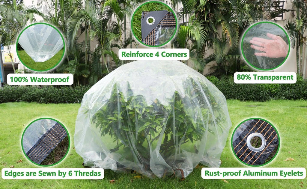 Big Size Transparent Trapal Waterproof Cover Thickened Rain Cloth ...