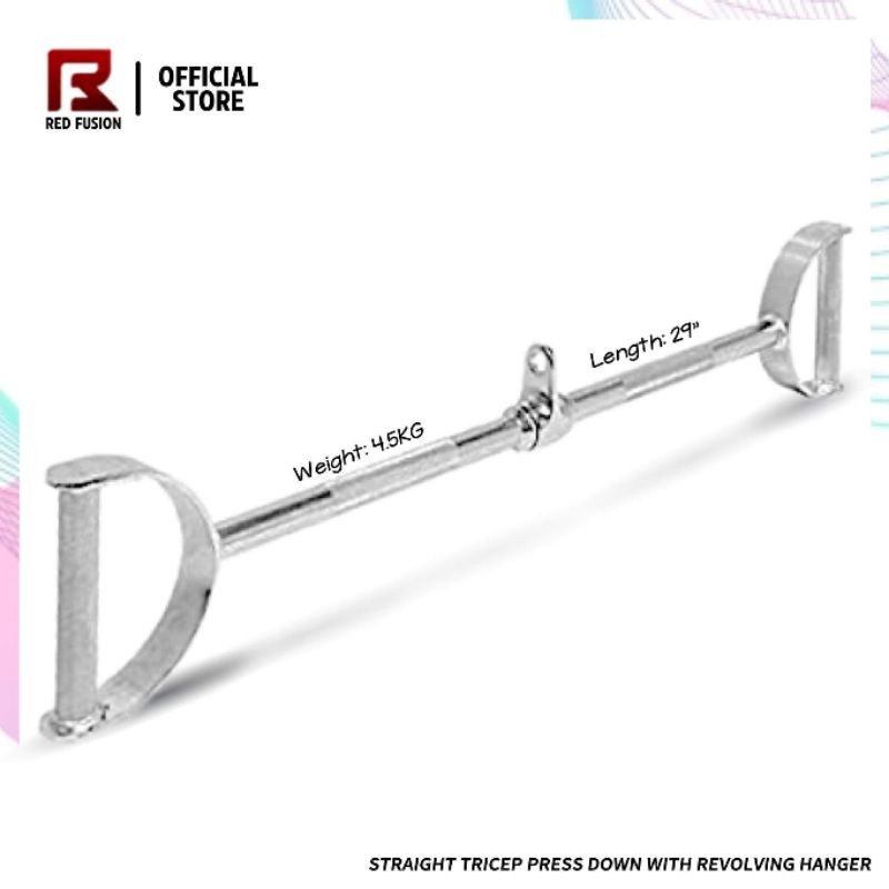 Straight Tricep Press Down Bar with Revolving Hanger | Shopee Philippines
