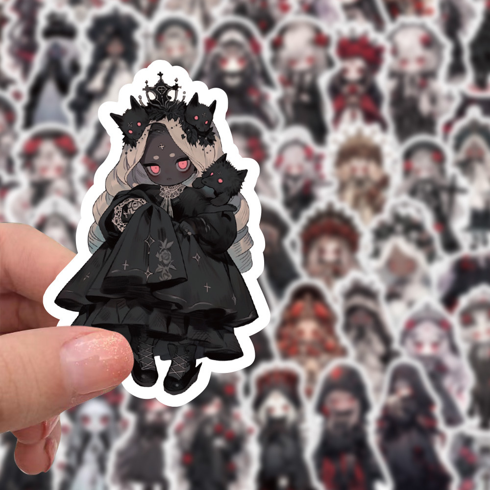 60-Pack Gothic Little Girl Stickers - Edgy Charming Decals for ...
