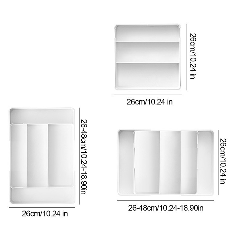 Multifunctional Cabinet Drawer Storage Compartment Retractable Utensil ...