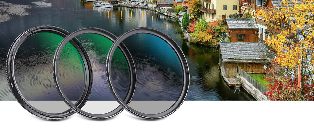 NEEWER 37mm UV+CPL+ND4 Lens Filter Kit - Optical Glass & Aluminum Frame ...