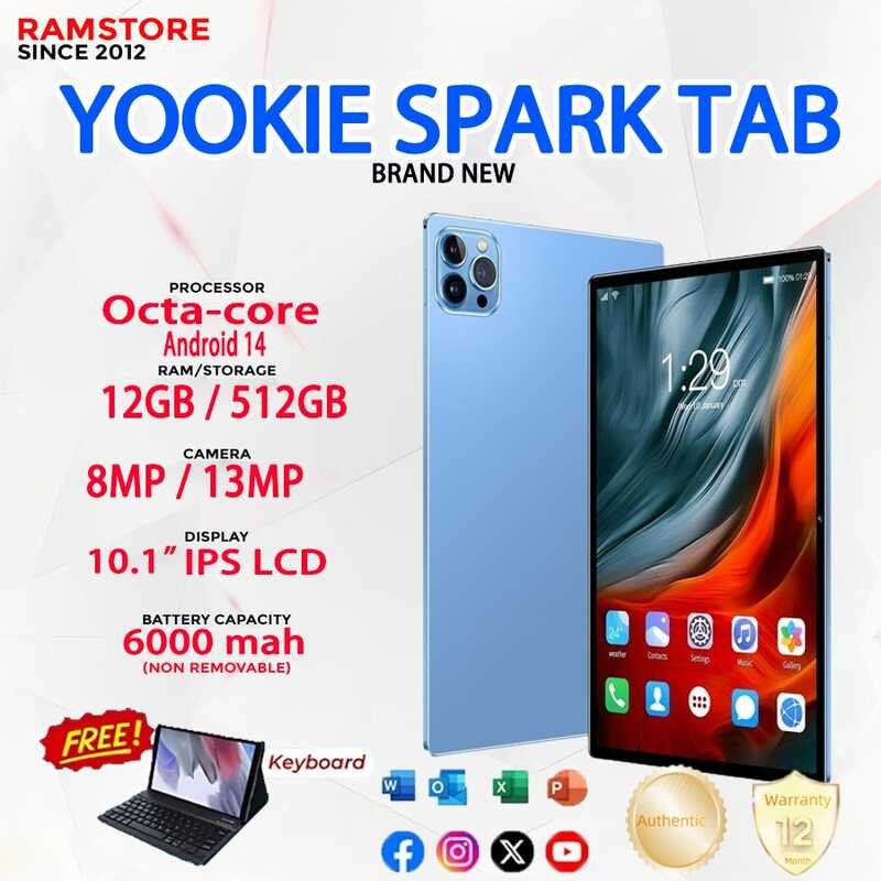 5G Android Tablet 10-Inch SPARK TAB 13 12Gb+512Gb 6000Mah Dual Camera ...