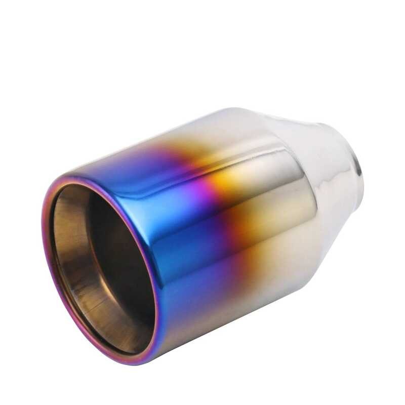 g Fast Stainless Steel Burnt Blue Exhaust End Tip Universal Car ...