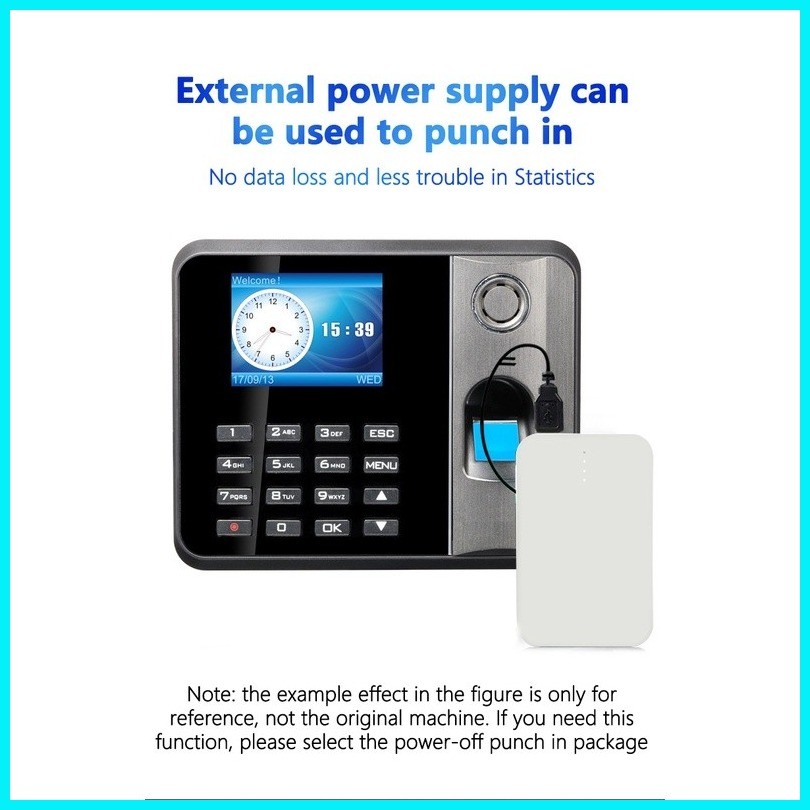 Biometric fingerprint attendance recorder work check-in punch card ...