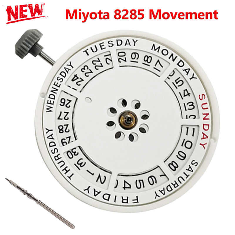 Genuine Miyota 8285 Automatic Mechanical Movement Mod Day-Date Watch ...