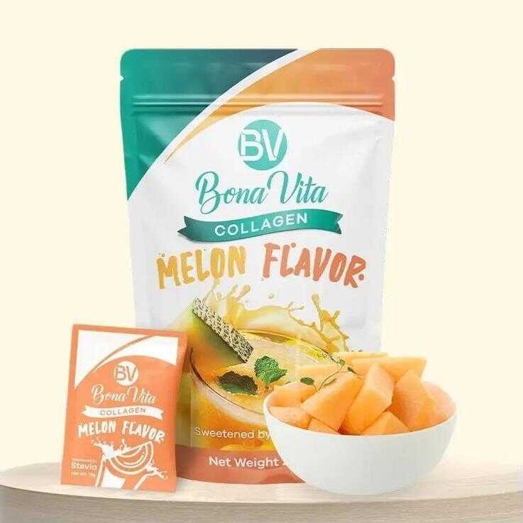 Bona Vita Collagen Drink Mix With Stevia Melon Flavor 10 Sachets Pack ...