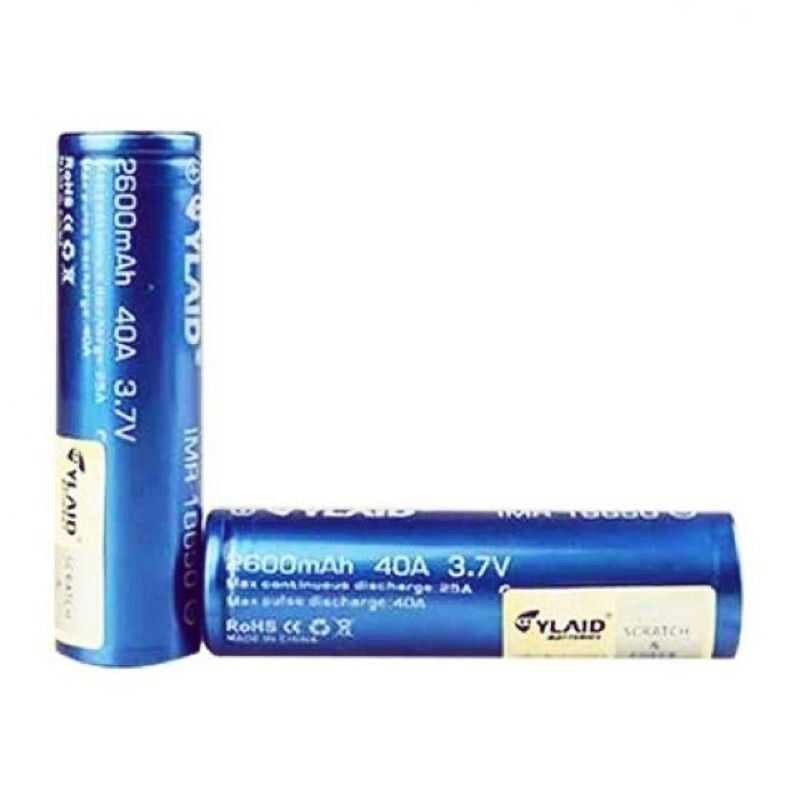 Sales New YLAID 18650 2600Mah Cylaid Blue 18650 Pair Battery | Shopee ...