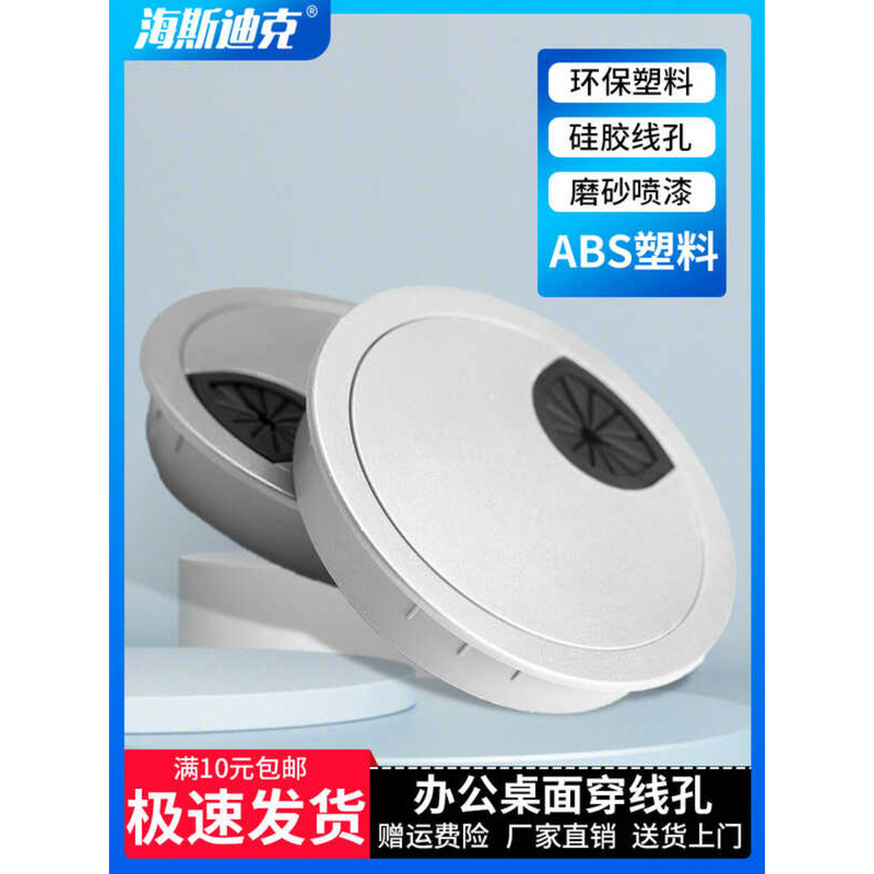 HayesDike Computer Desk Management ABS Plastic Box Cover Cable Hole ...