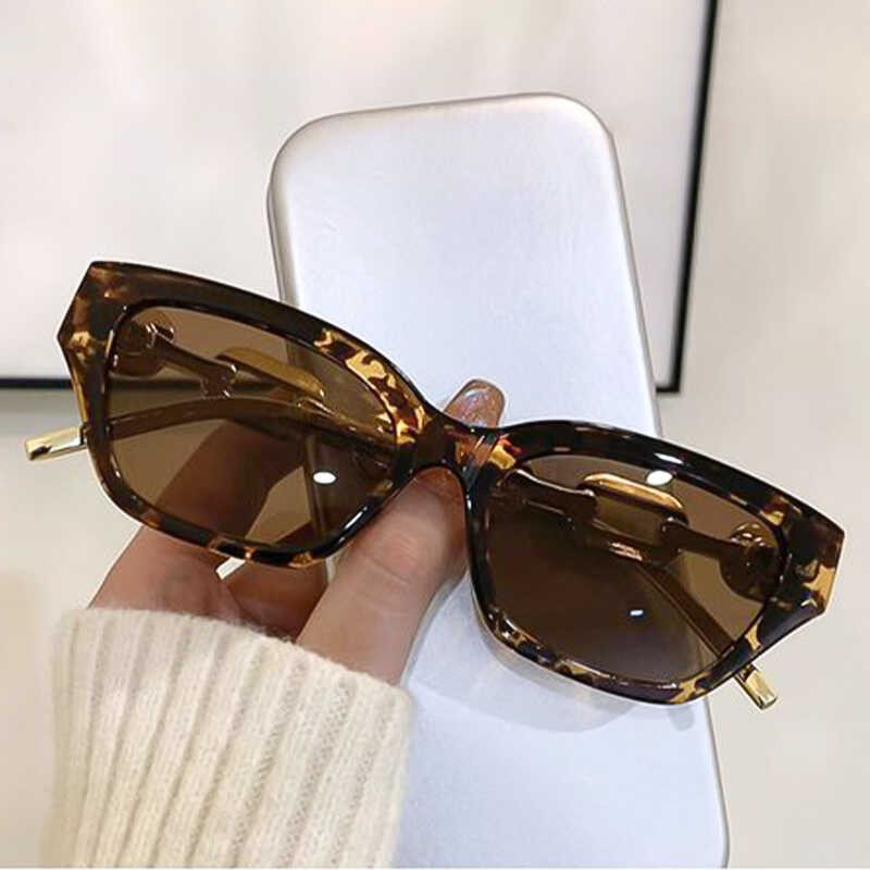 A.one Eyeglasses for Women Cat Eye Personality Hip-hop Metal Chain ...
