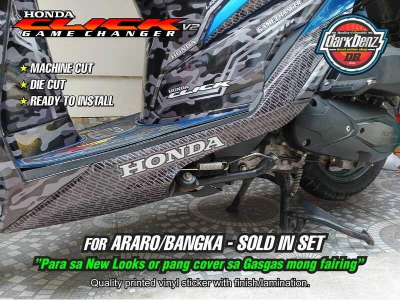 125I/150I Honda CLICK V2 - New Araro/Bangka Sticker Decals [Unk] Custom ...
