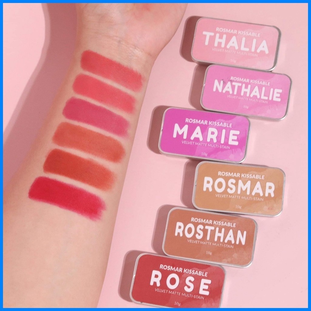 Rosmar Kissable Velvet Matte Tint Multi-Stain For Lip, Check And ...