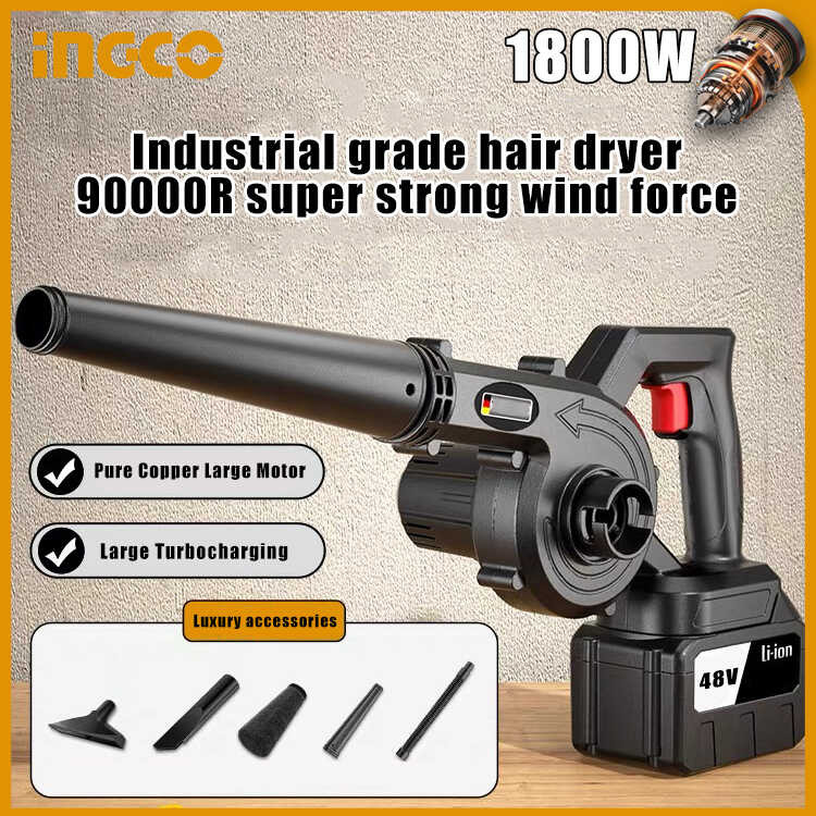 INGCO Cordless Blower 1800W Air Blower 2 In 1 Electric Blower PC Blower ...