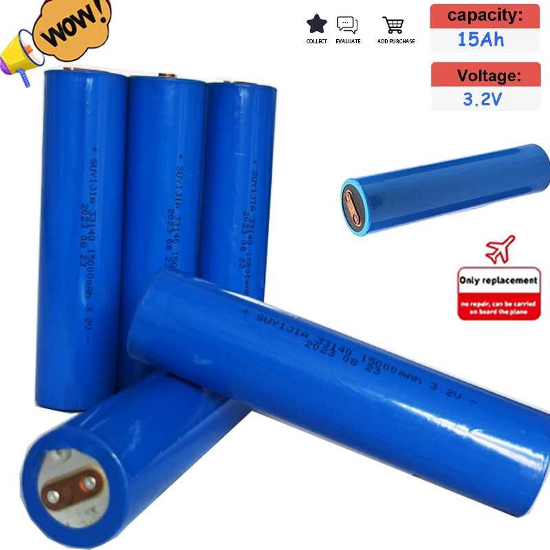 15Ah 3.2V 33140 Lifepo4 Lithium Battery For Diy 12V 24V 36V 48V 20Ah ...