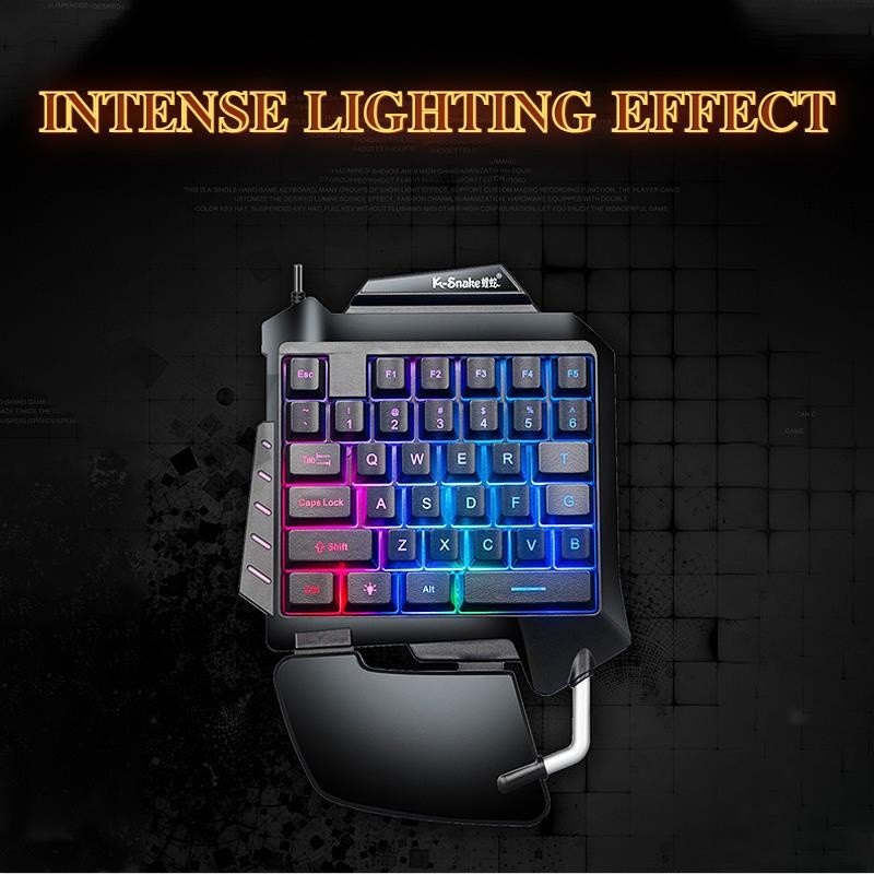 One-handed 35 Keys Keyboard Gaming Focused Mechanical Mobile Game Wired ...