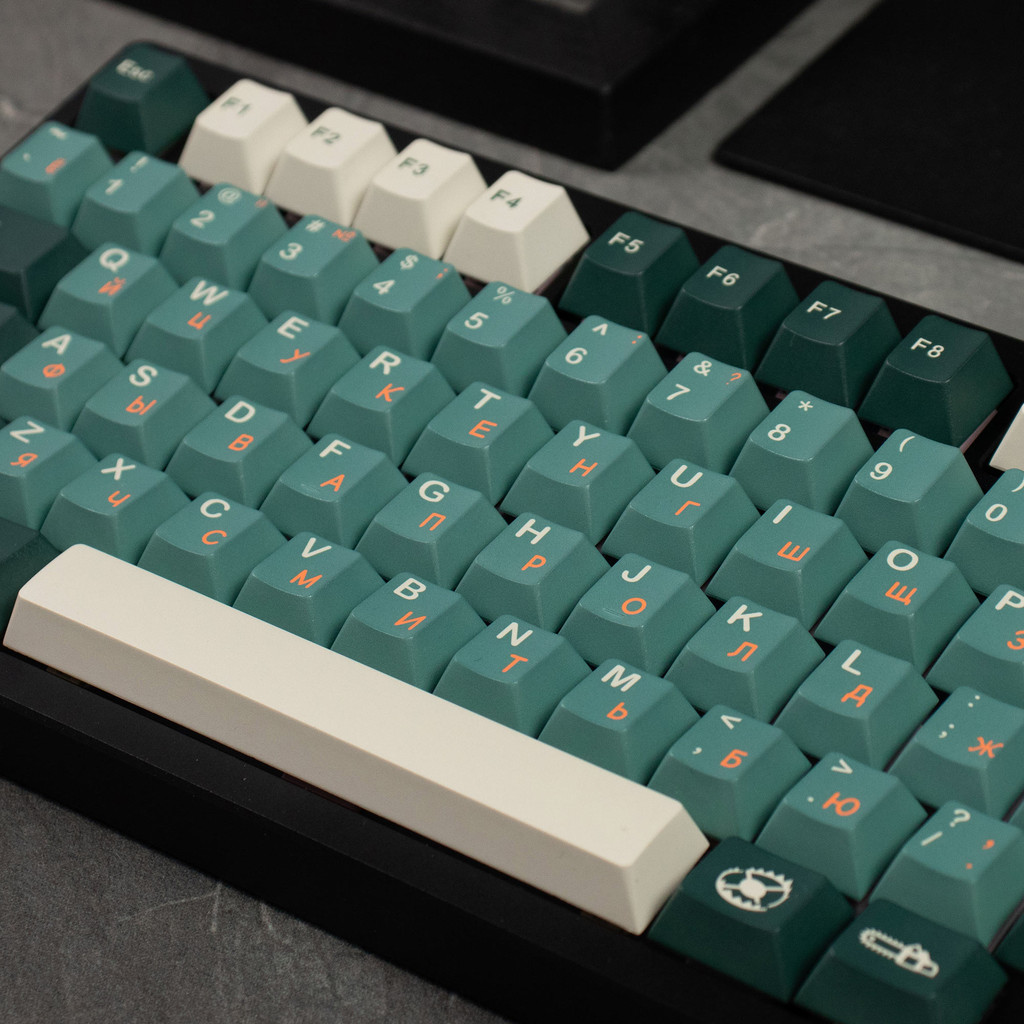 GMK Silent Forest Keycaps Green 1.7mm Thickness PBT cherry Profile ...