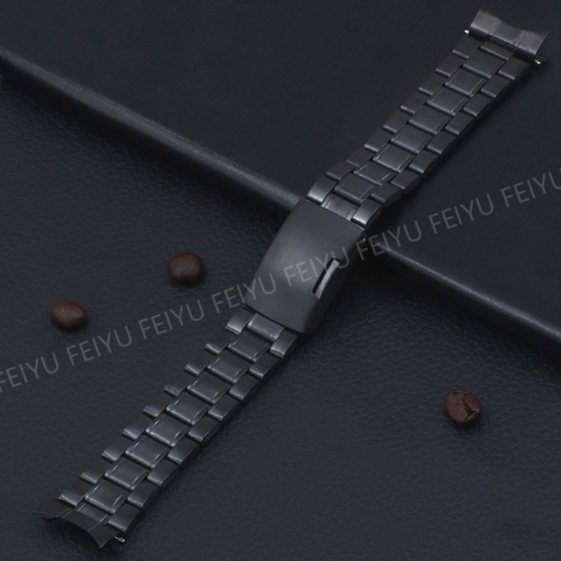Curved End Stainless Steel Watch Band 20mm 22mm Watch Strap for Seiko 5 ...