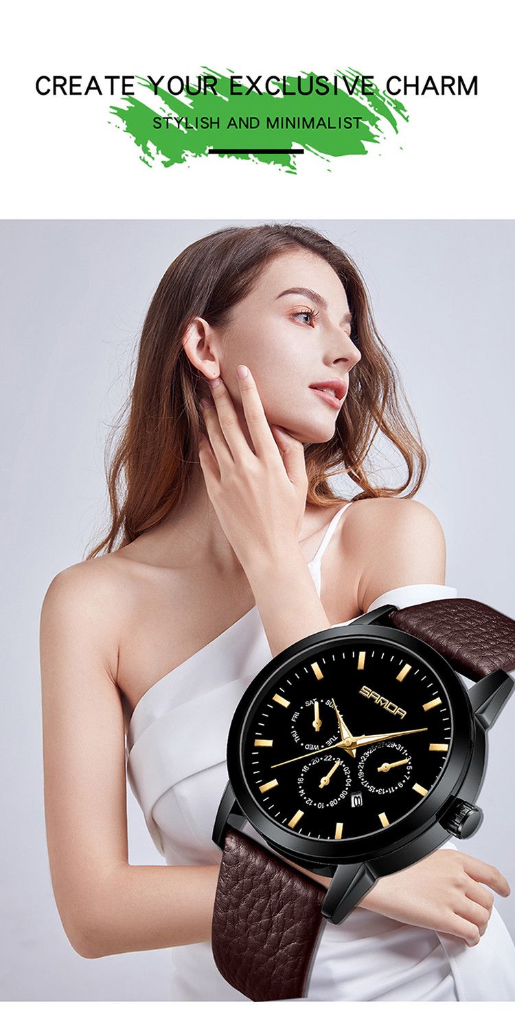 SANDA Classic Trendy Business Style Fashion Simple Versatile Men Watch ...
