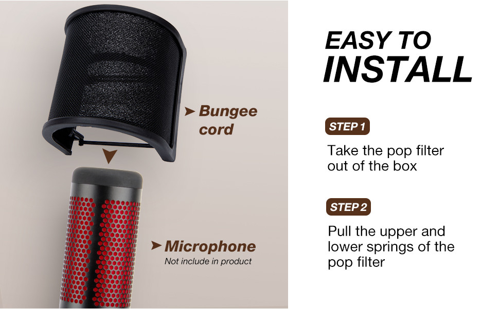 Hyperx QuadCast S Pop Filter- Microphone Windscreen Mic Cover Foam ...