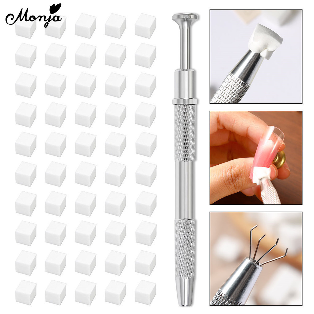 Monja 100PCS Sponge Gradient Coloring Soft Square Foam With Gripper Pen ...