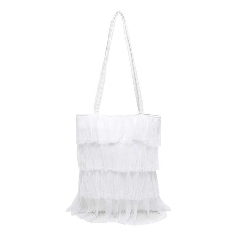 34 Mataas Hitsura Summer Maliit Na Fresh Ral Lace Gauze Pleated Balikat ...