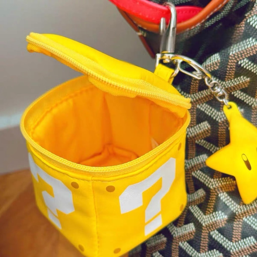 Storage Storage Bag Coin Purse Super Mario Question Mark Pendant ...