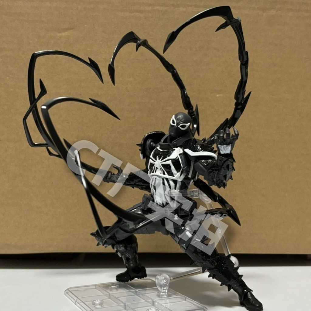 New Agent Venom Action Figure Ct Version Kaiyodo Figurine Pvc Movable ...