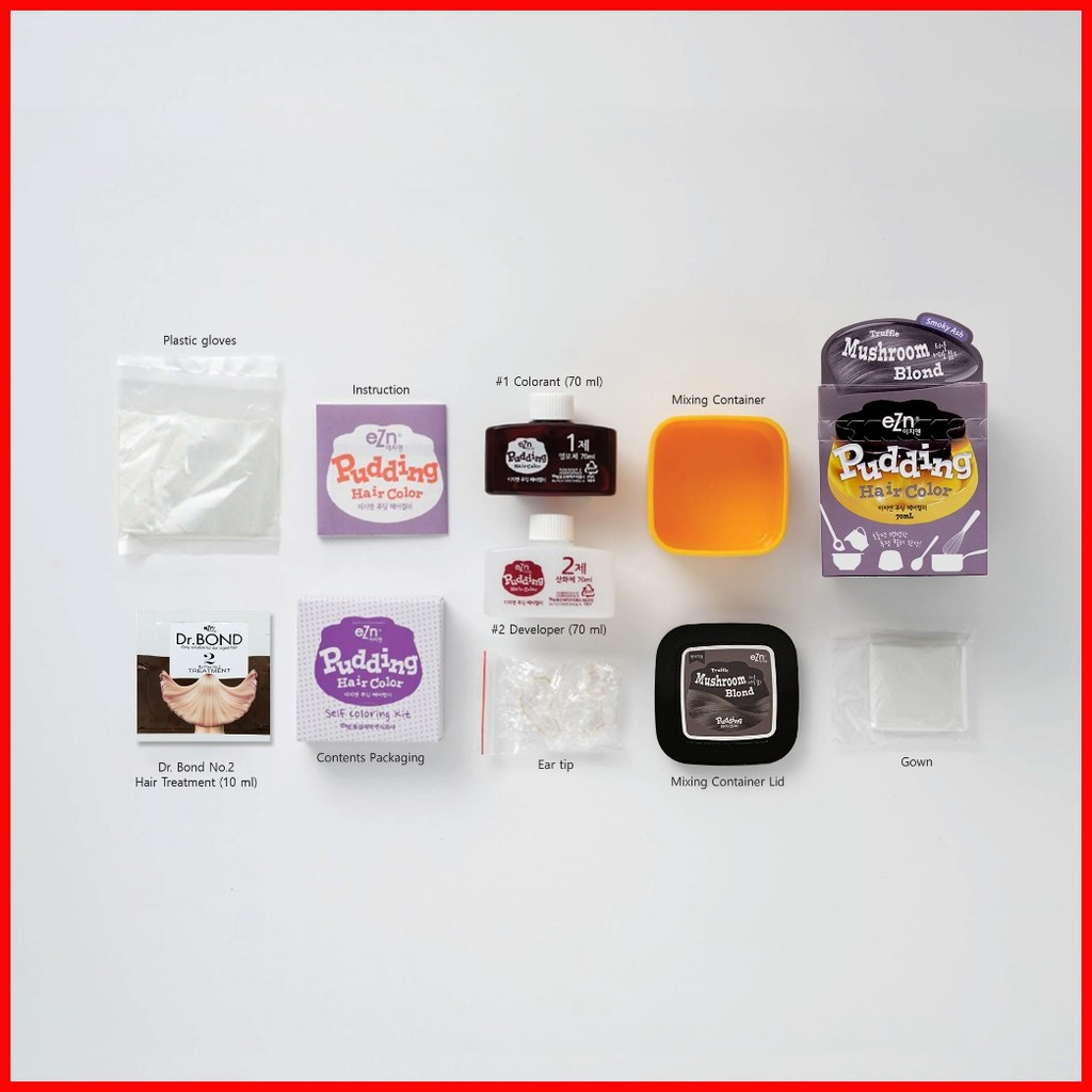 ∏ eZn Pudding Hair Color Truffle Mushroom Blond (70ml) - Self Hair Dye ...