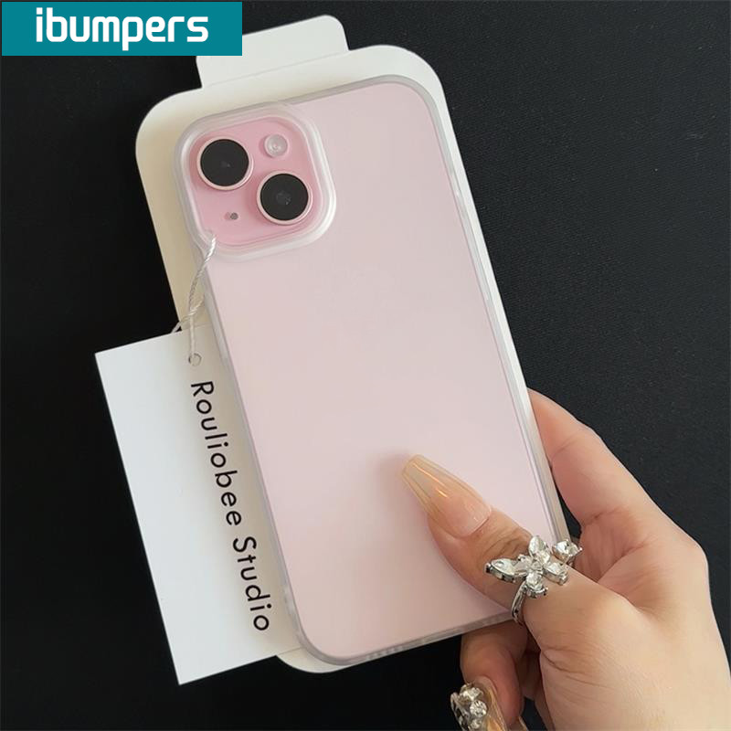 ibumpers Simple Transparent Matte Frosted Bumper Phone Case for Iphone ...
