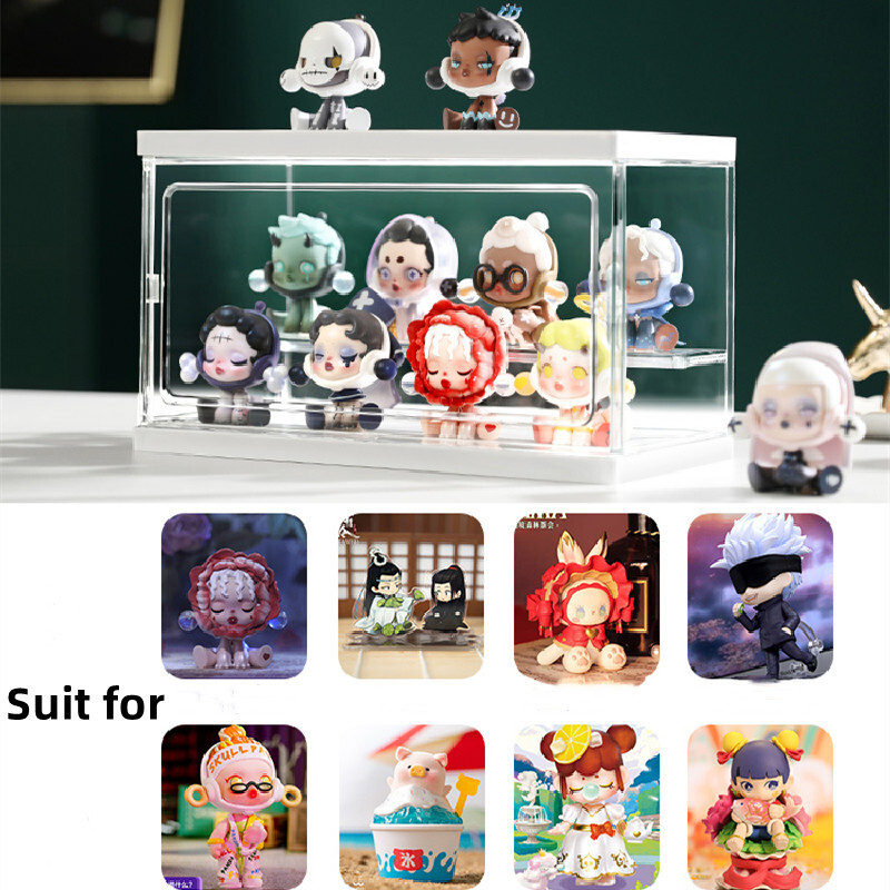 Action Figures Storage Dustproof Doll Cabinet Toy Hand-Made Model Box ...