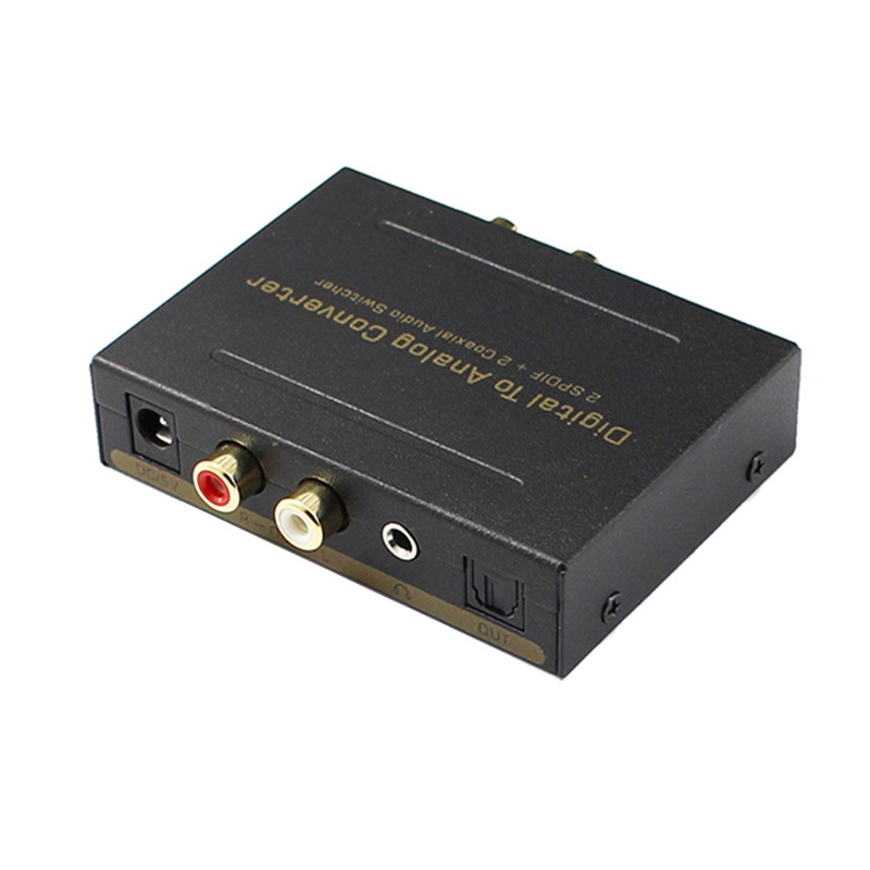 4 Port Digital to Analog Converter Optical SPDIF/Coaxial Digital input ...