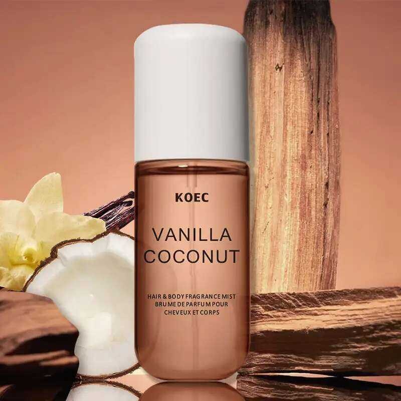 A KOEC Vanilla & Coconut Fragrance Mist Perfume Refreshing Moisturizing ...