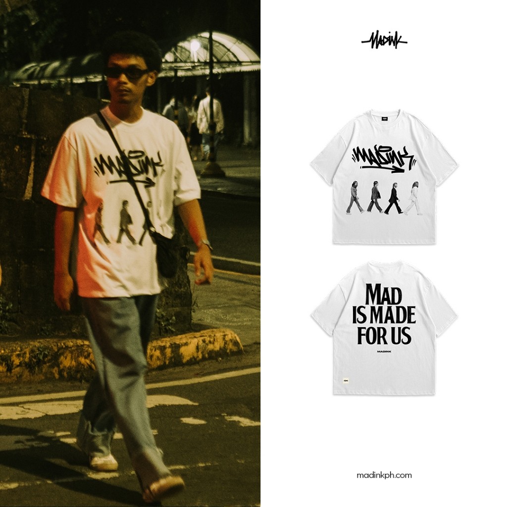 MAD INK Unisex Oversized Tshirt High Quality Graphic Vintage Beatles ...