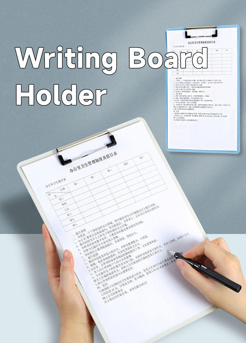 Long/A4/A5 Clip Board Writing Pad Hard Board Long Clip Pad File Paper ...
