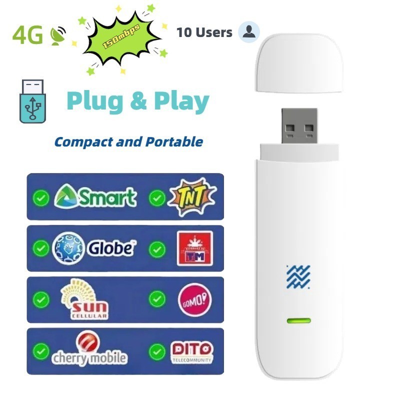 Wireless 4G LTE WiFi Modem Router V3 Universal SIM Card 150Mbps USB Mini portable Pocket WiFi ...