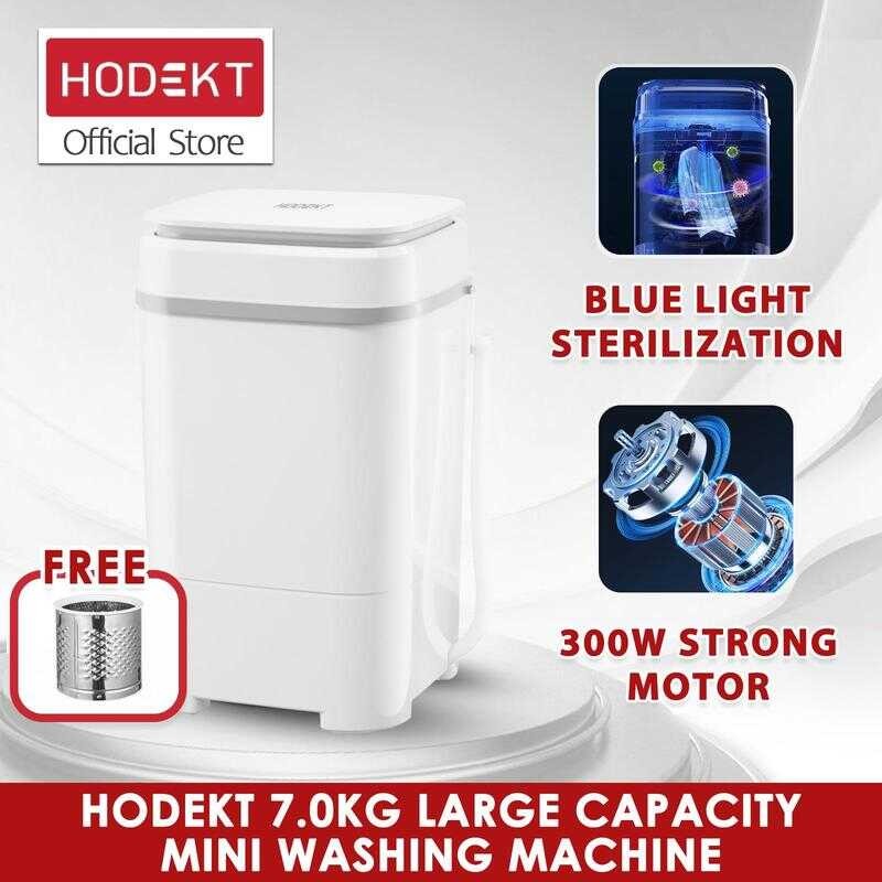 (Live)Hodekt 7Kg Mini Washing Machine Blu-Ray Sterilization Function ...