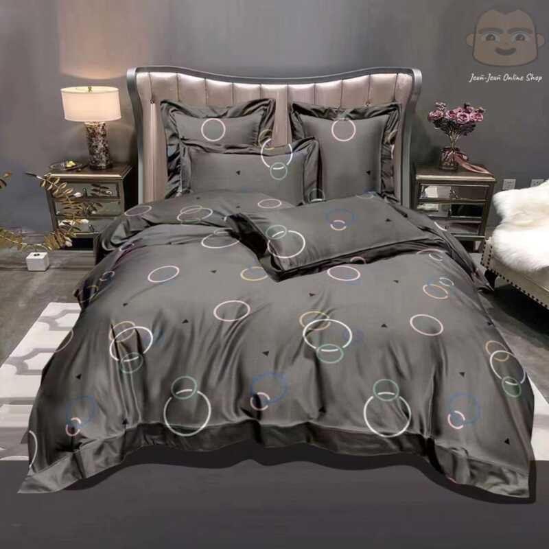 3-In-1 Geometric Pattern Bedsheet Set Includes 1 Fitted Sheet + 2 ...